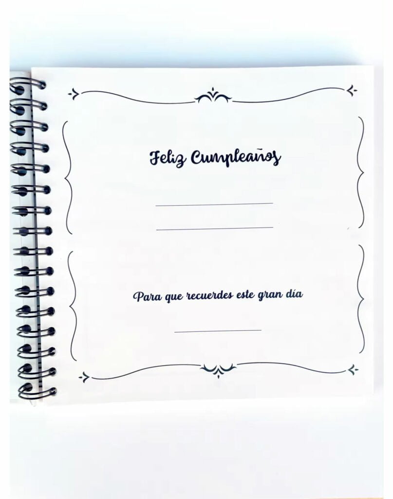 Libro de Firmas de Cumpleaños Personalizado - Libretalia